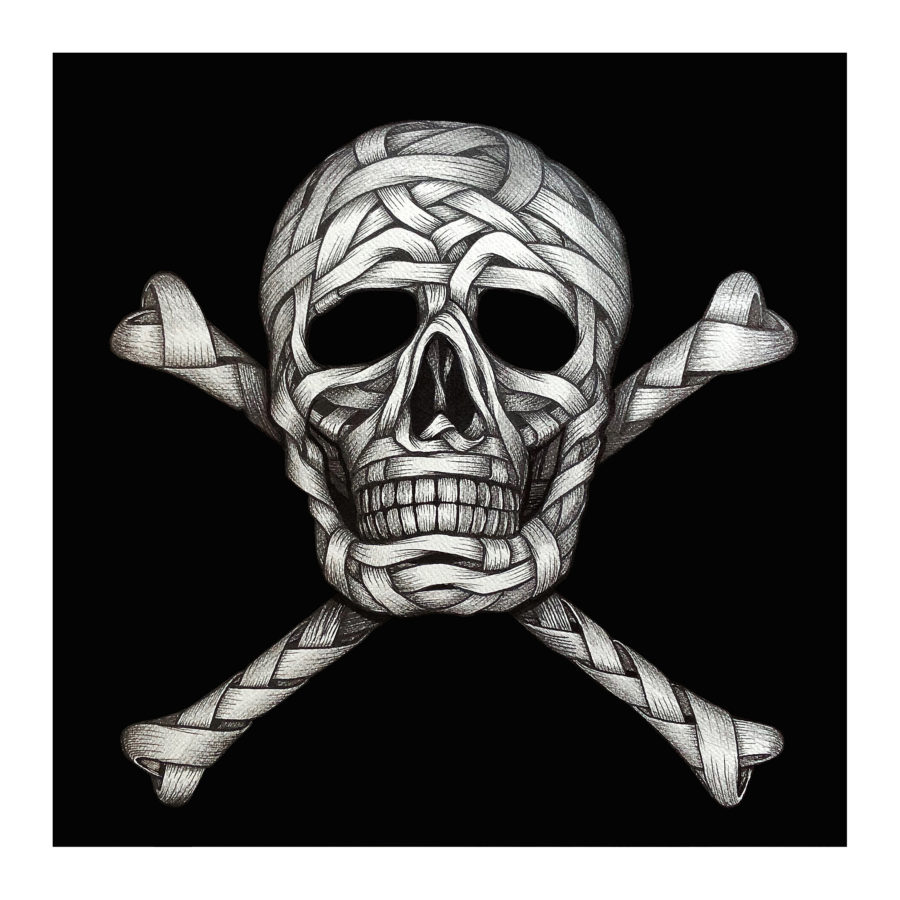 Pirate Skull PRINT Well Hung